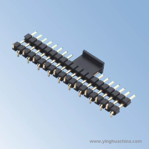 2.54mm Pin Header - Horizontal SMT Pin header - H:2.5mm and Plastic wide 4.6mm Male Header ...