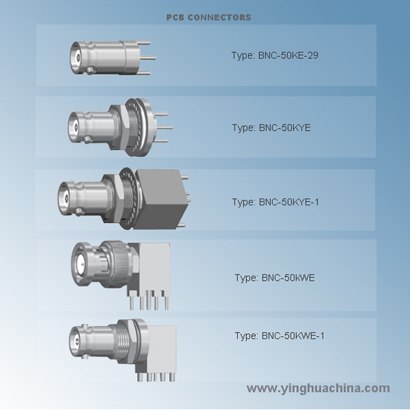 BNC - PCB同轴连接器 - 编号 BNC-50KWE(1)-同轴连接器-盈华国际(香港)有限公司 - 连接器 - 电子元器件 - 线材装配